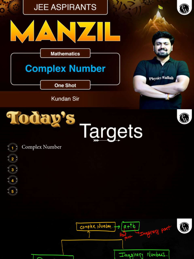 Complex Number Class Notes One Shot Manzil Jee 2024 Pdf 6936