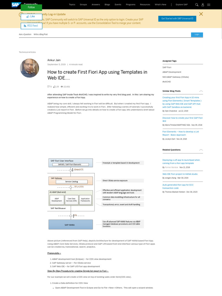How To Create First Fiori App Using Templates in Web IDE . - SAP Blogs ...