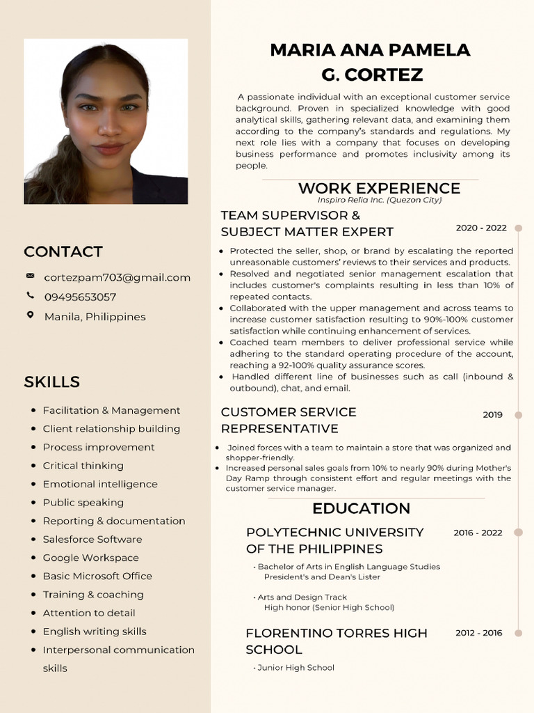 Cortez Pamela Resume | PDF