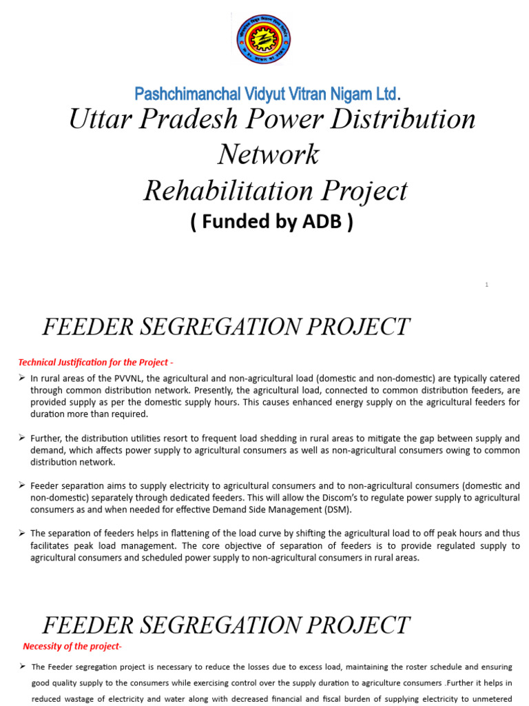 FSP - Adb PVVNL | PDF | Electric Power Distribution | Economies