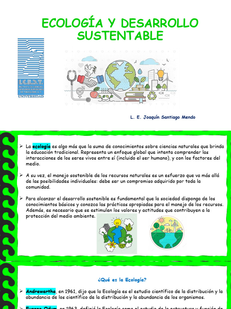 Clase Ecología y Desarrollo Sustentable | PDF