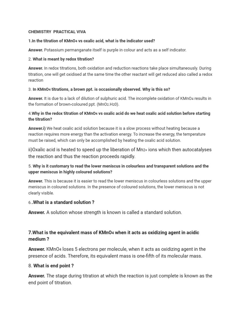 Viva Questions | PDF