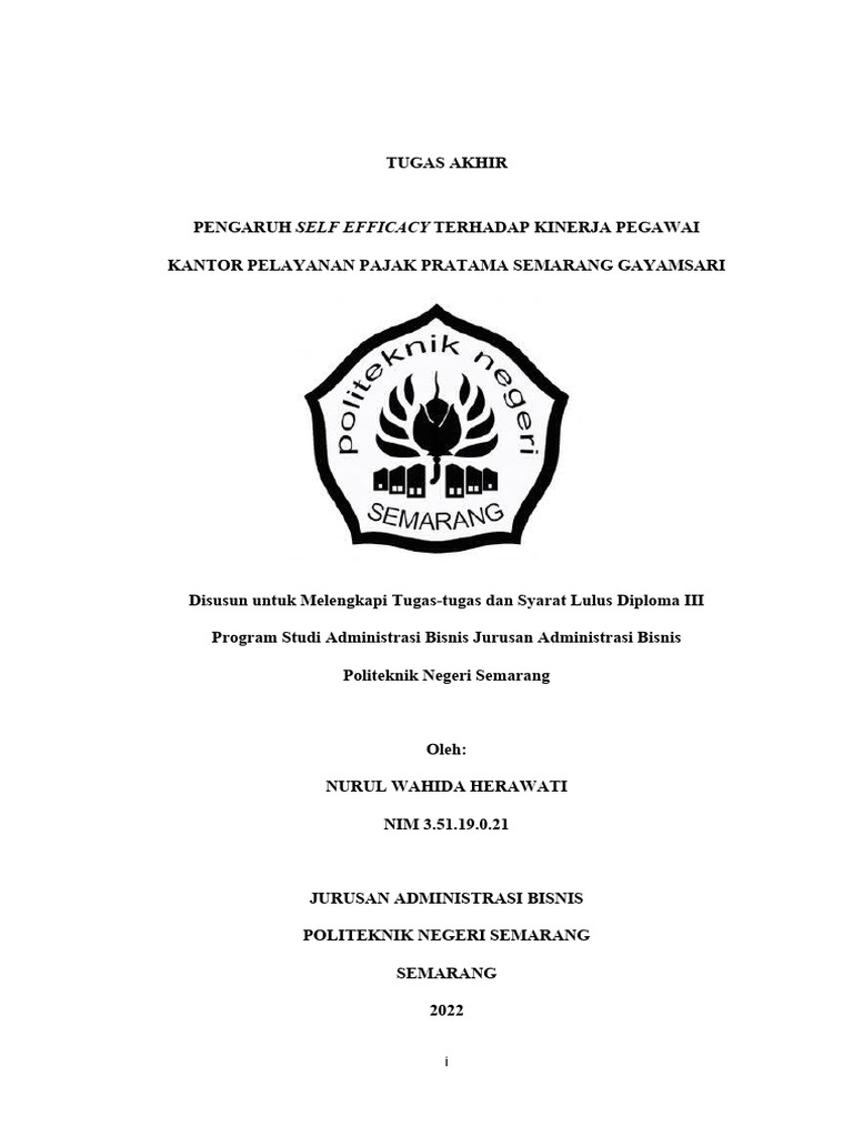 Draft Tugas Akhir Nwh Pdf