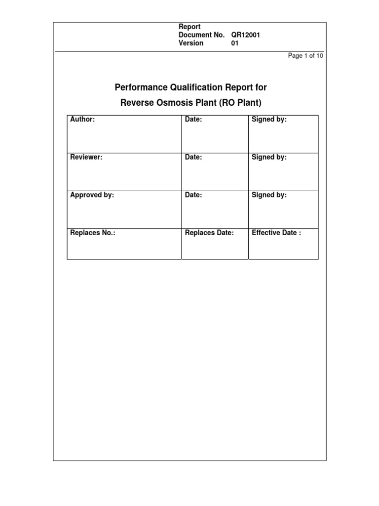 Performance Qualification PQ PDF | PDF