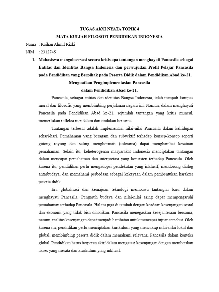 Raihan Ahmil - FPN - T.4 - 7A - 2312745 | PDF