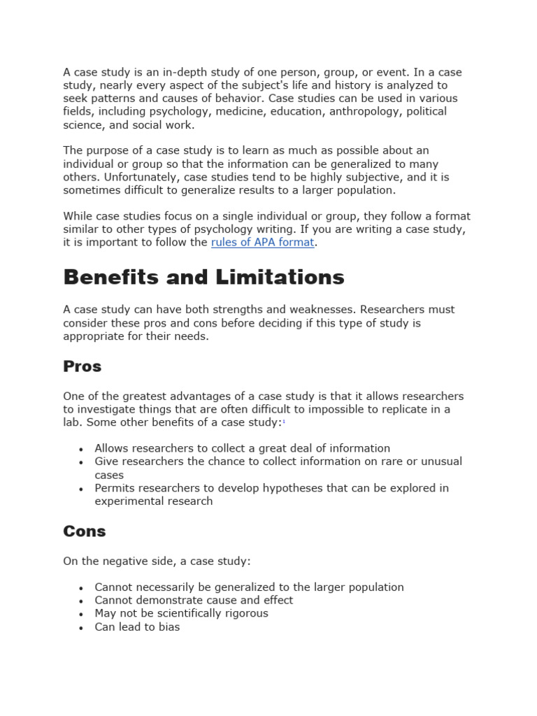 Psychology Case Study | PDF | Psychology | Psychological Concepts