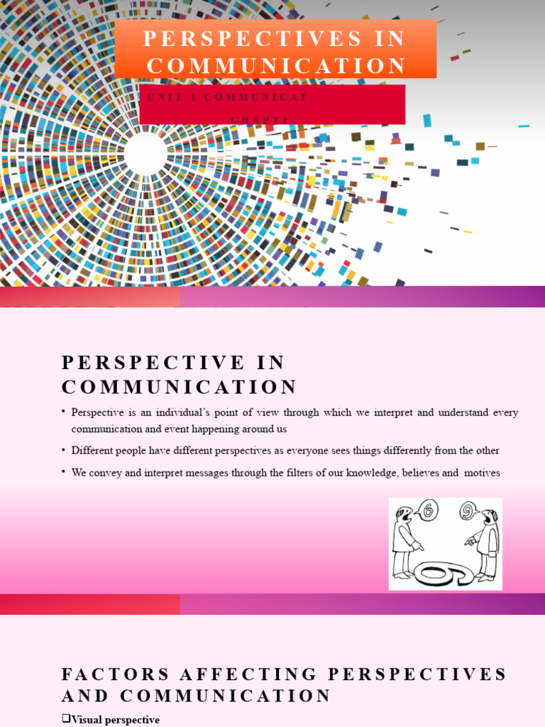 Understanding Perspectives in Communication | PDF