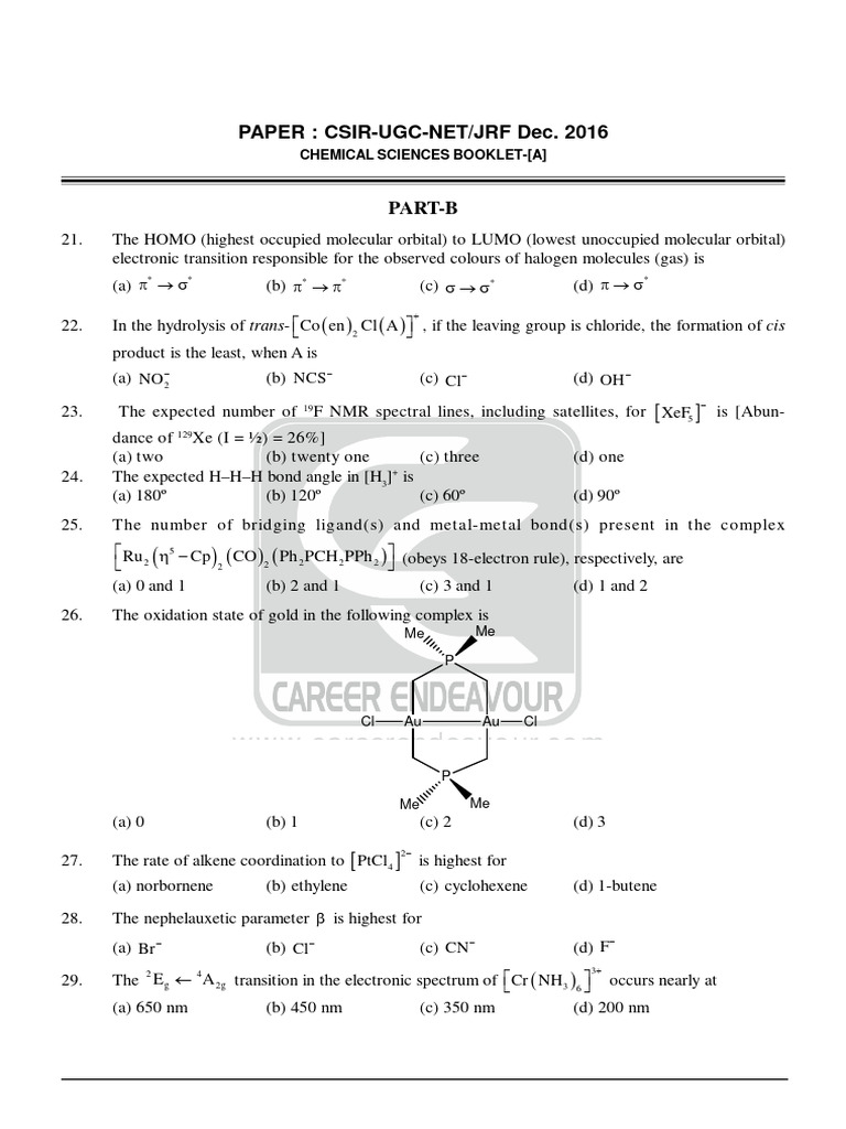 Dec 2016 Chemistry Paper | Download Free PDF | Materials | Chemical Substances