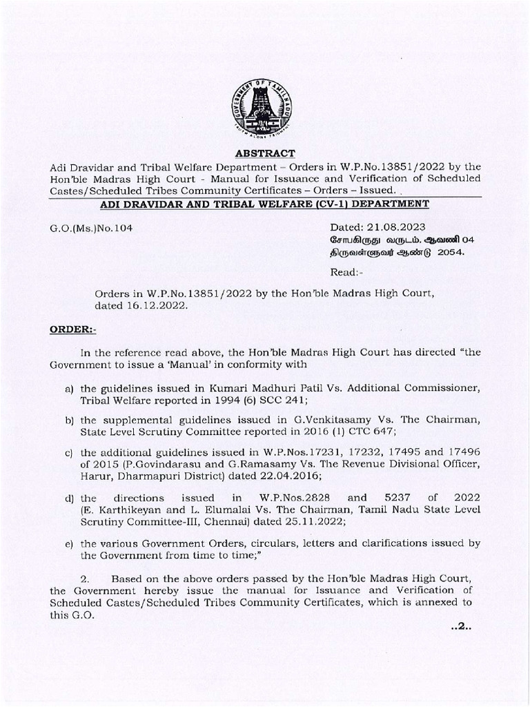 Adtw e 104 2023 | PDF | Signature | Tribe