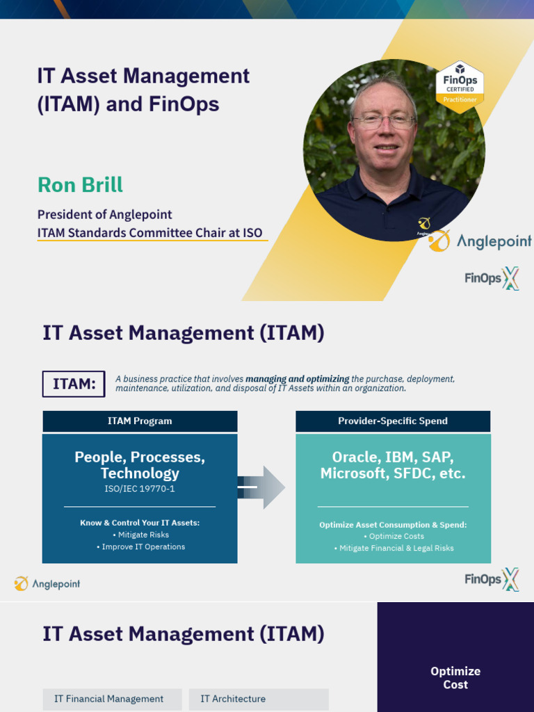 FinOpsX 2022 - Ron Brill - FinOps and ITAM | PDF