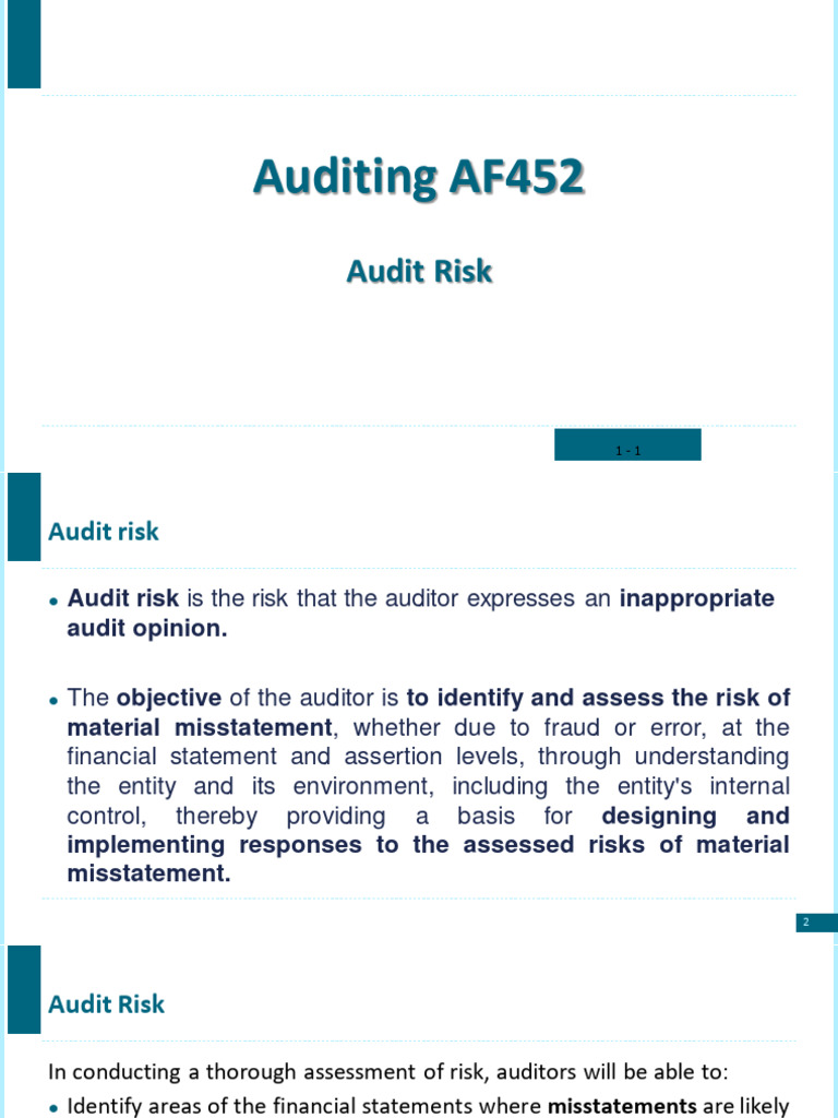 Auditing - A Risk-Based Approach | PDF | Audit | Financial Audit
