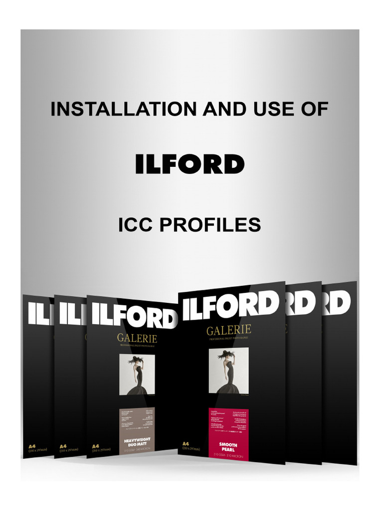 ILFORD ICC Profile Installation (2020) | PDF | Mac Os | Microsoft Windows