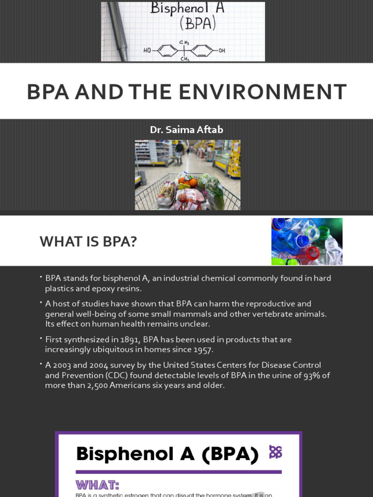 BPA and The Environment | PDF | Wellness