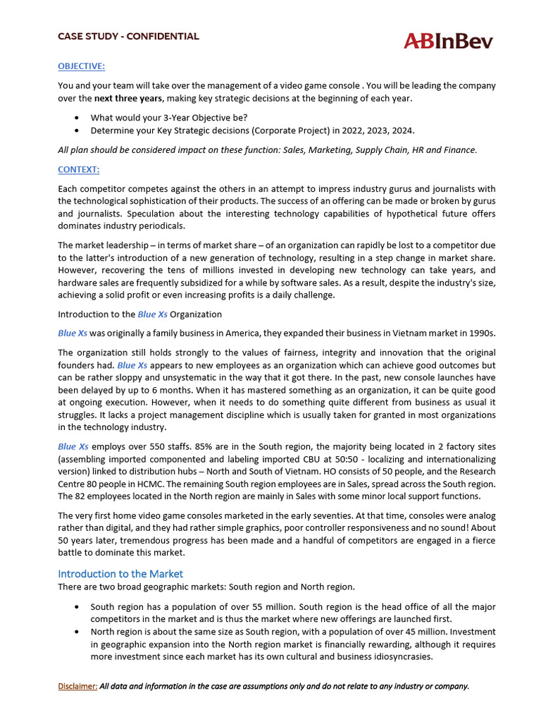 AB InBevxACClub DNTS Final Case Study For Students | PDF