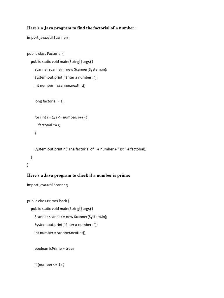 Basic Programs | Download Free PDF | Numbers | Mathematical Notation
