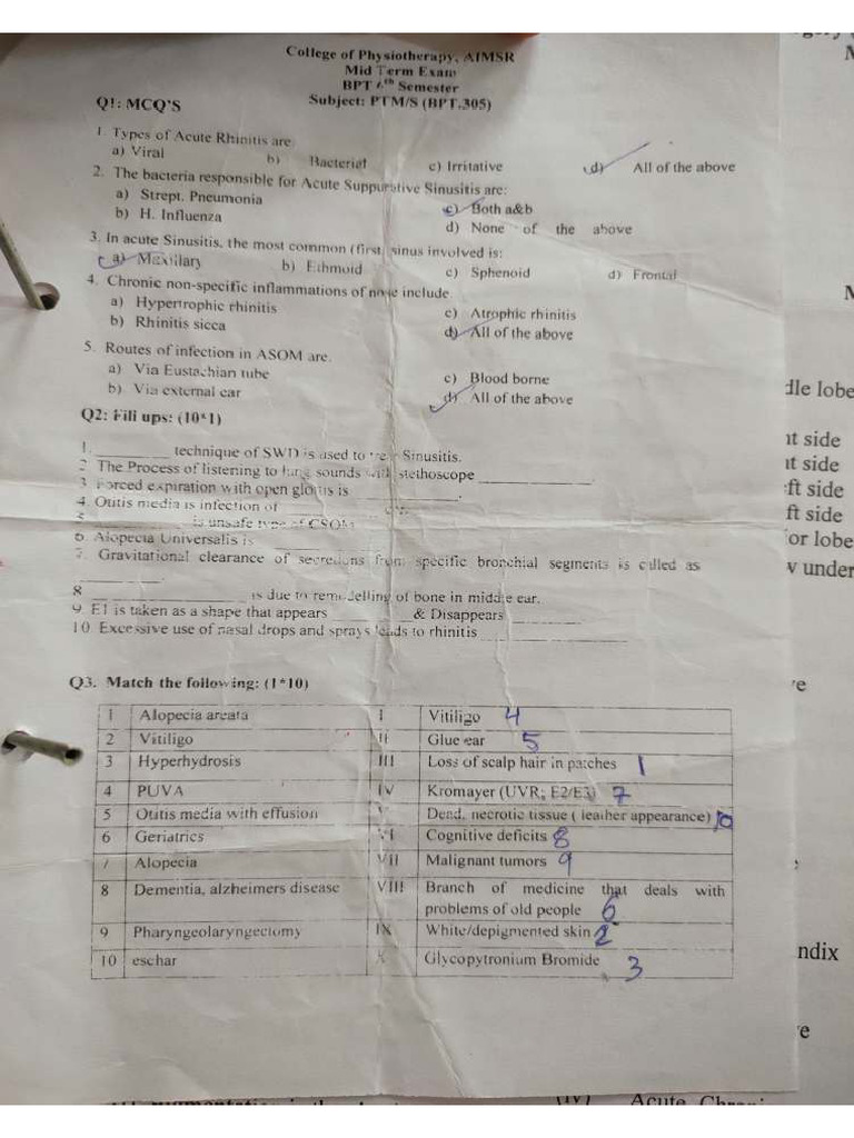 6 TH Sem Question Papers | PDF