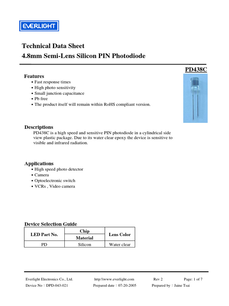 PD438C Datasheet-41425 | PDF