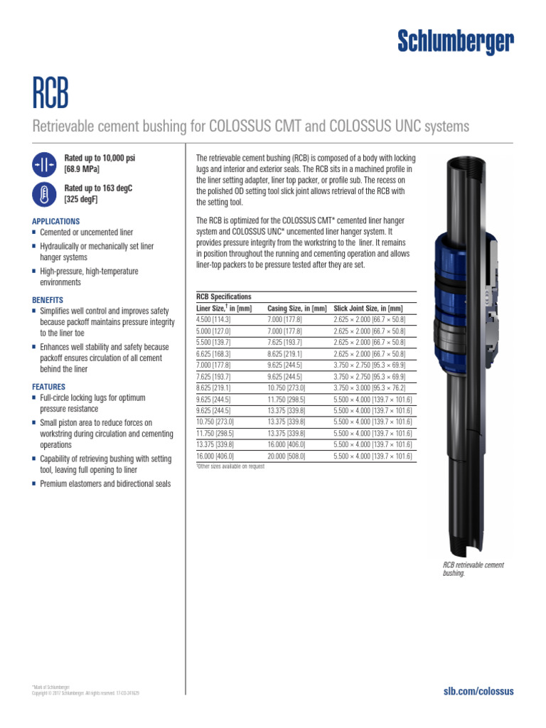 Retrievable Cement Bushing | PDF