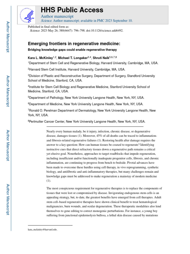 McKinley Et Al, Science, 2023 | PDF | Science & Mathematics