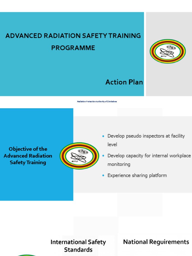 Advanced Radiation Safety Training - Action Plan | PDF