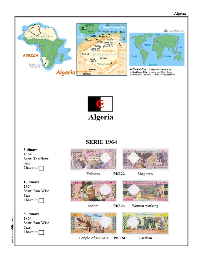 Algeria Paper Money | PDF