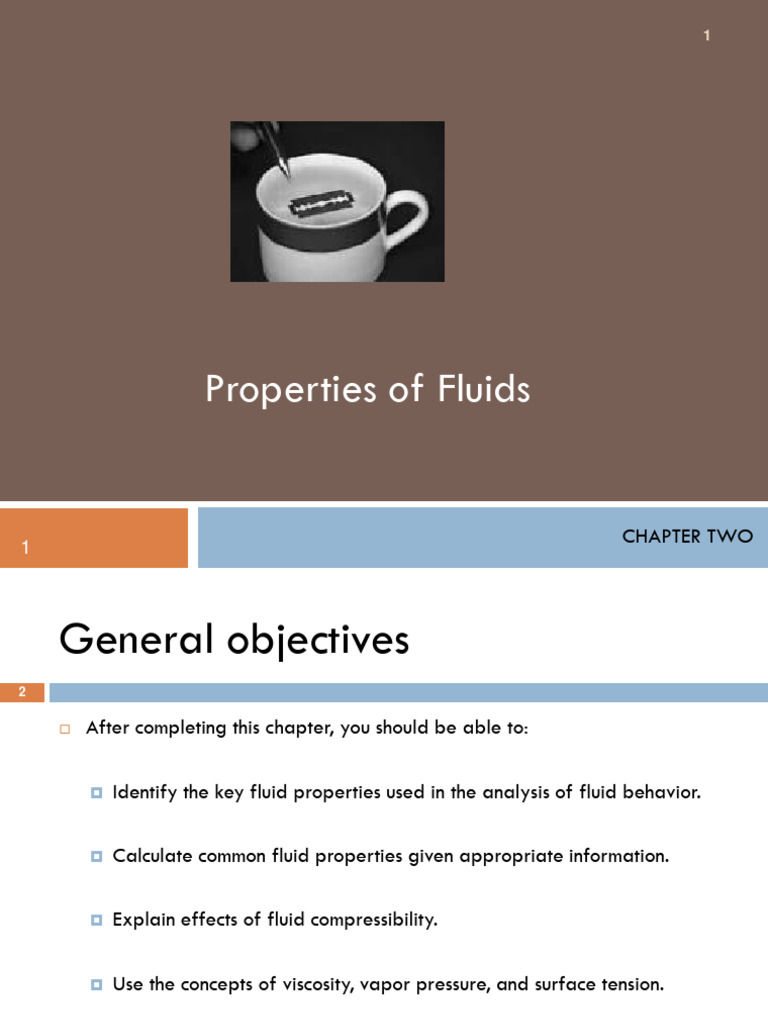 Chapter 2 Properties of Fluids-1 | PDF