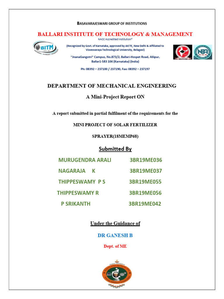 MINI PROJECT REPORT | PDF