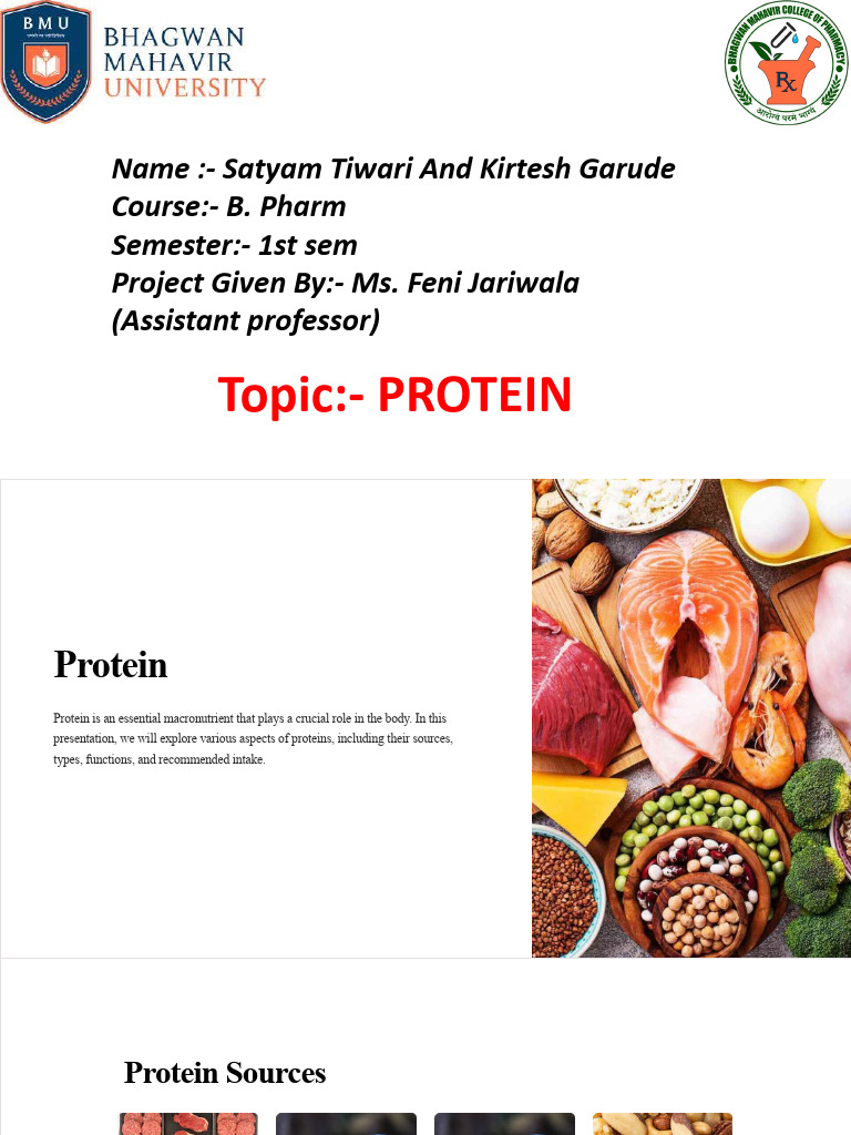 Protein | PDF | Nutrients | Proteins