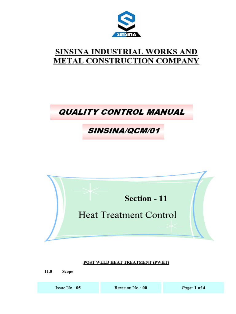 11-Heat Treatment Control | PDF