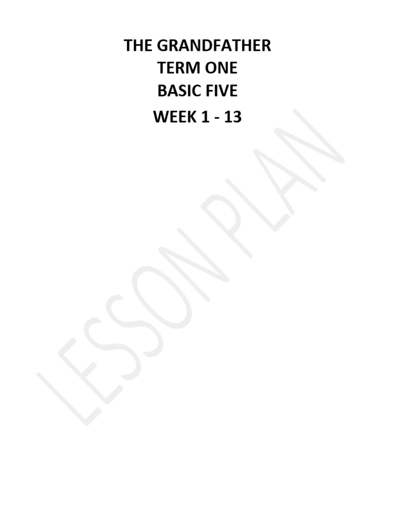 Basic Five Term One Week 1-13 | PDF