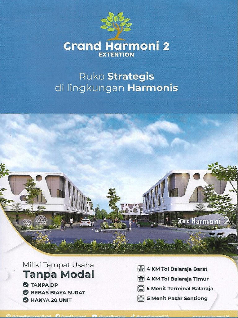 Brosur Dan Pricelist Ruko Grand Harmoni 2 | PDF
