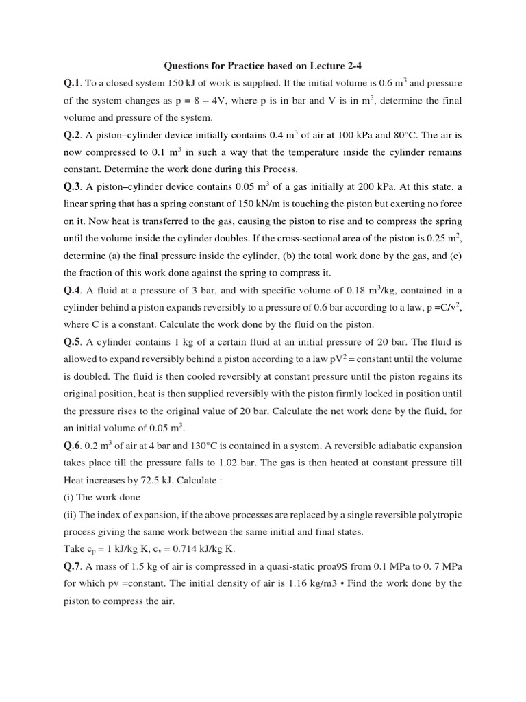 Practice Questions | PDF