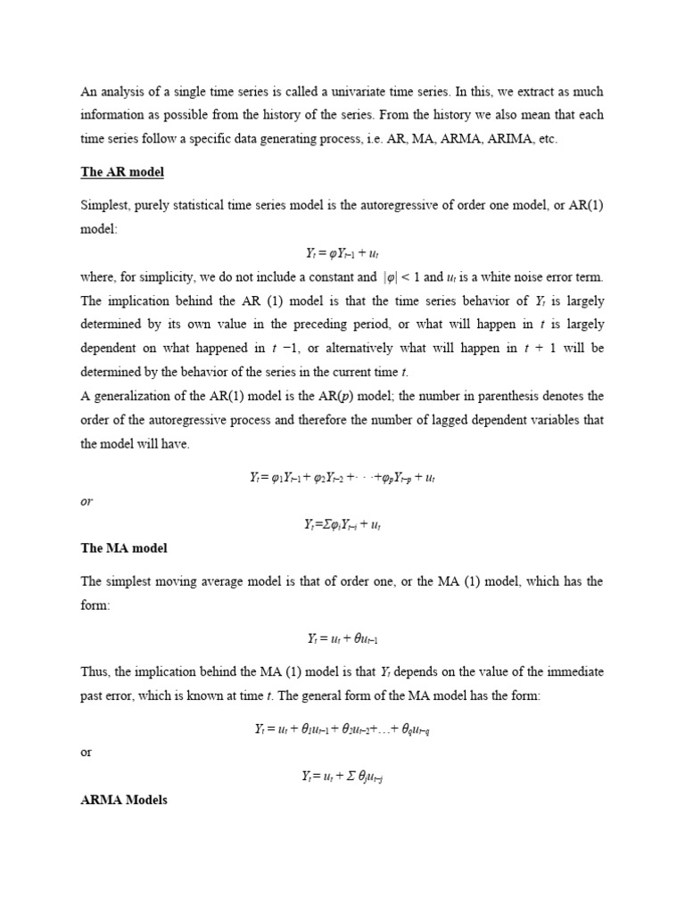 1 Assignment Pdf Time Series Forecasting