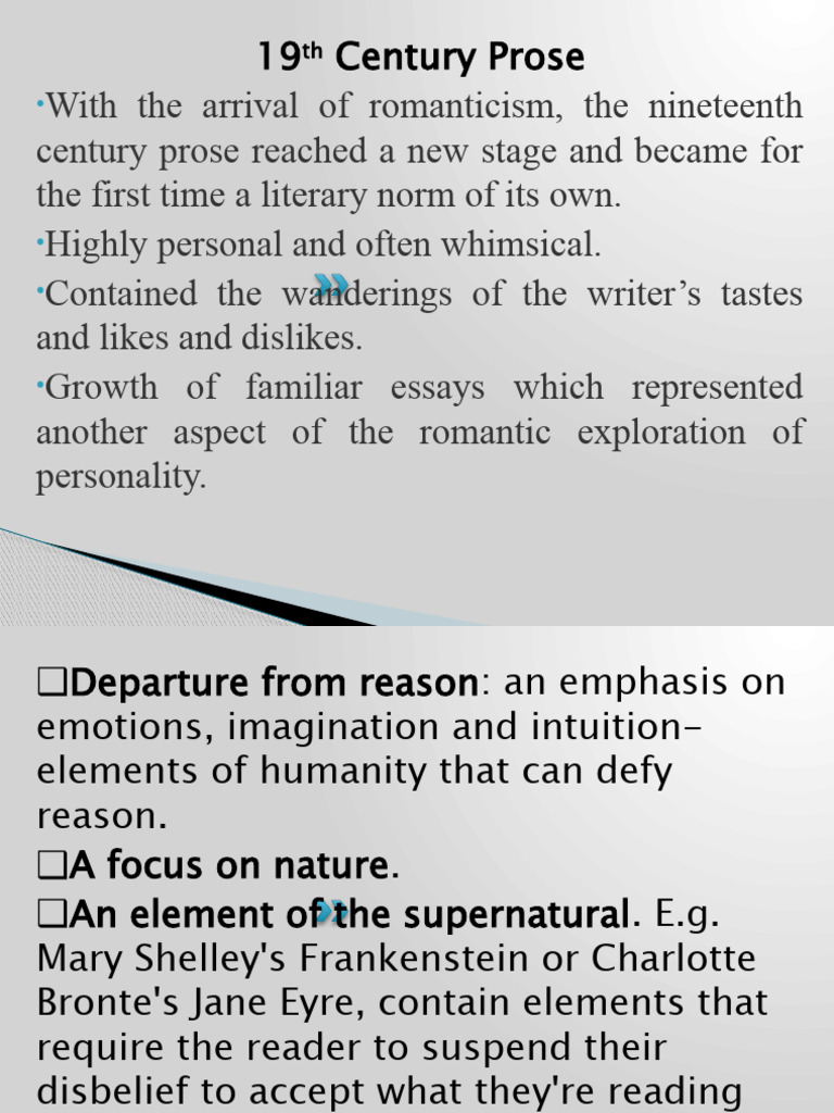 19th Century Prose | PDF