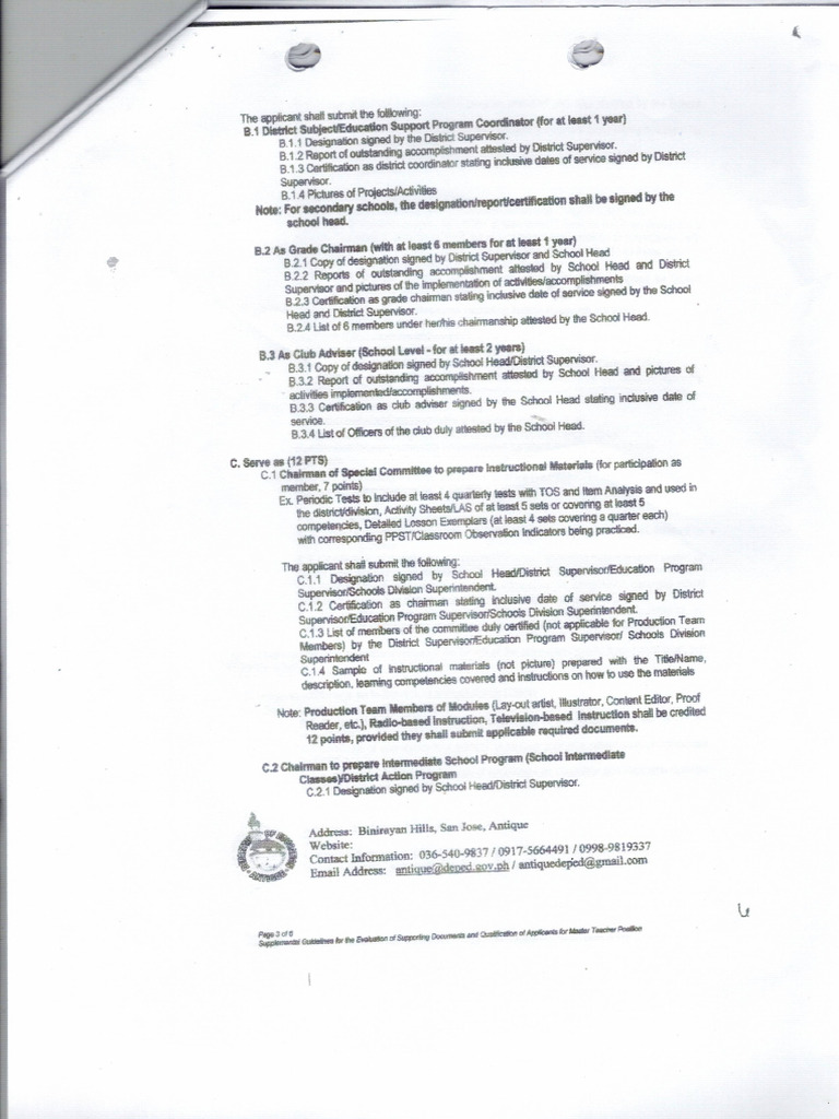 MT1 Ranking Requirements 3 | PDF