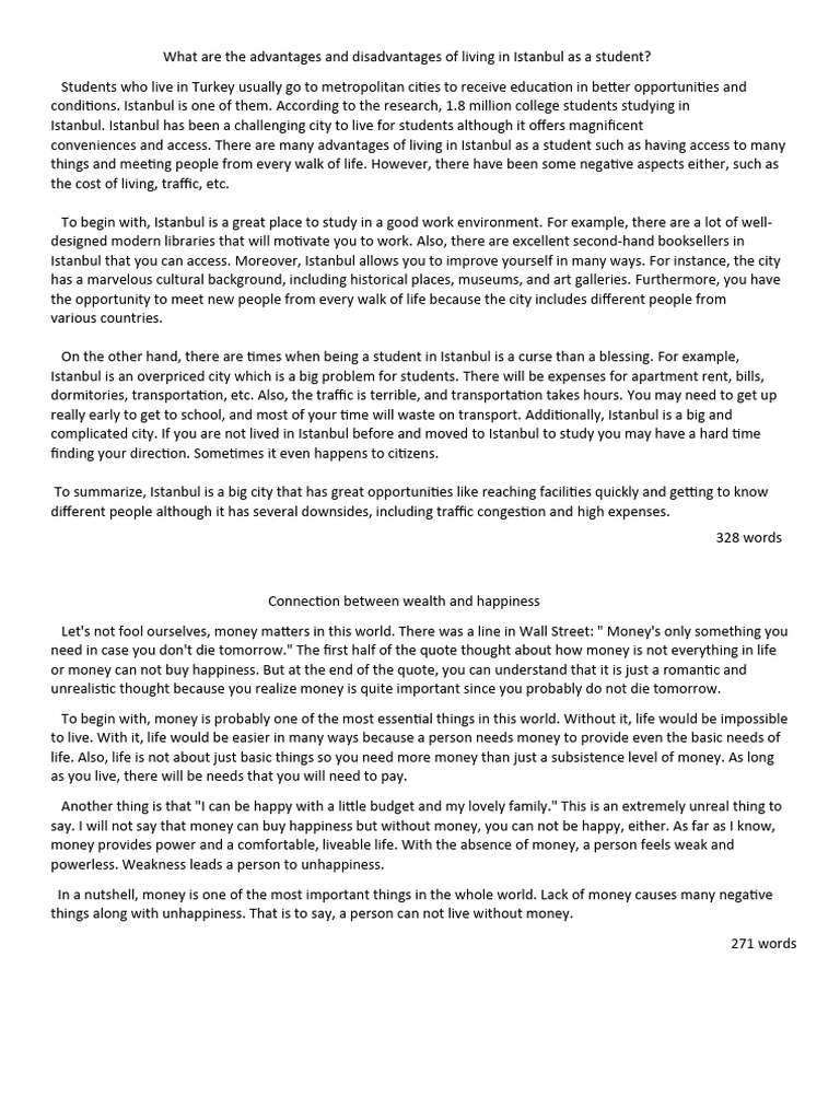 Essay Practice | PDF