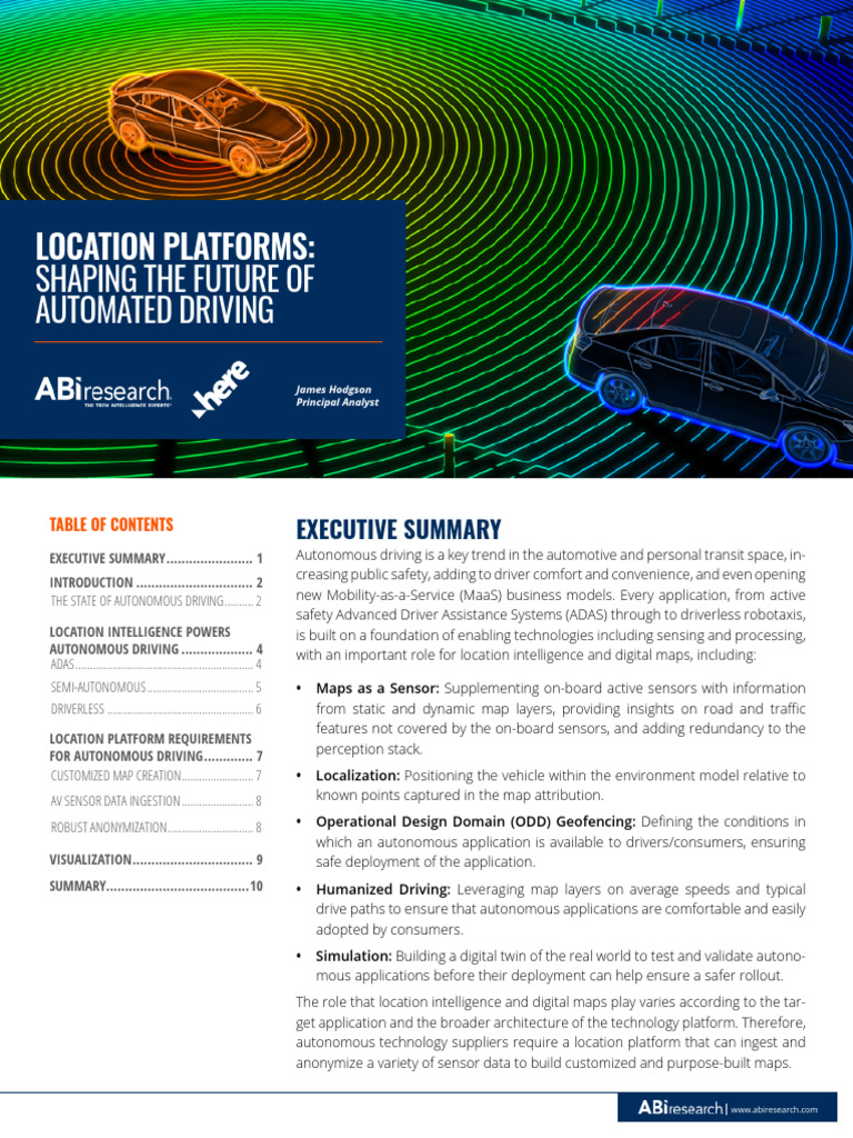 HERE - ABI - Paper - For Automated - Driving | PDF | Automation ...