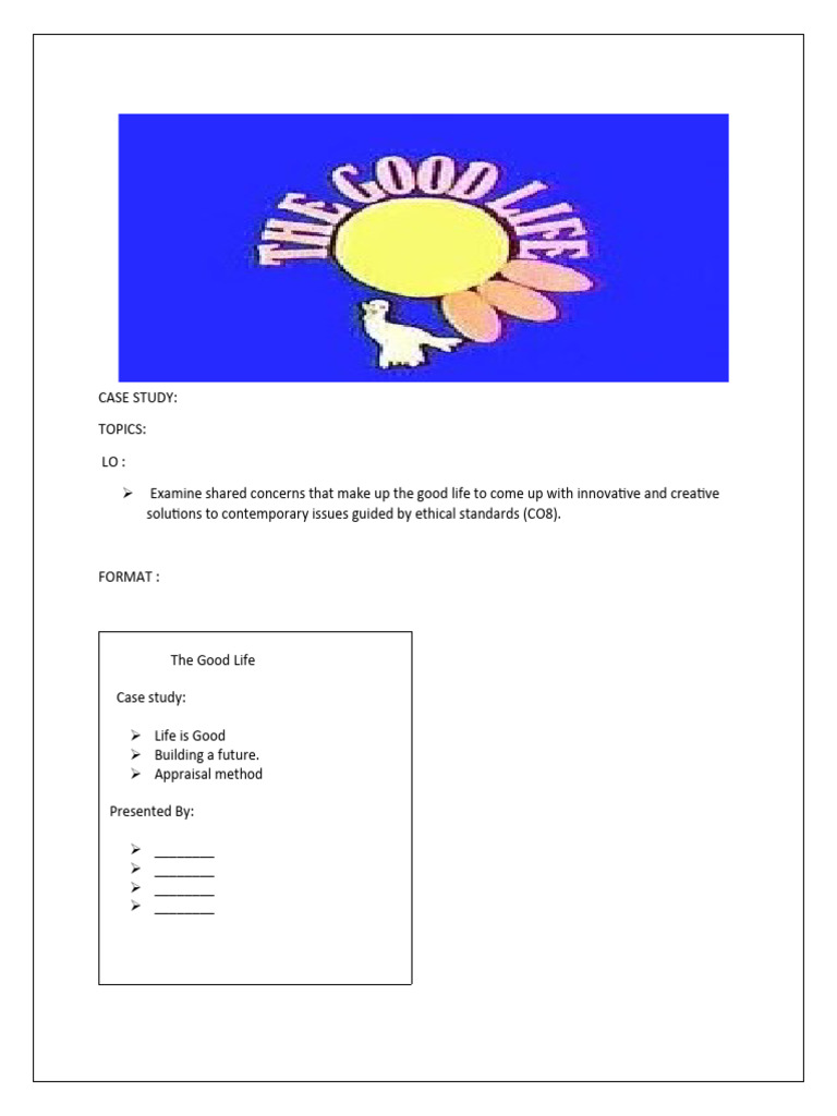 STS Case Study Format and Topics | PDF
