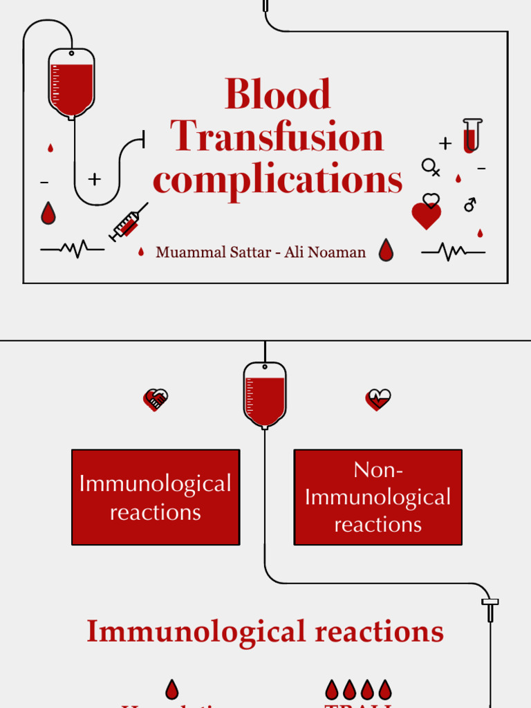 Blood Transfusion Complications Overview | PDF