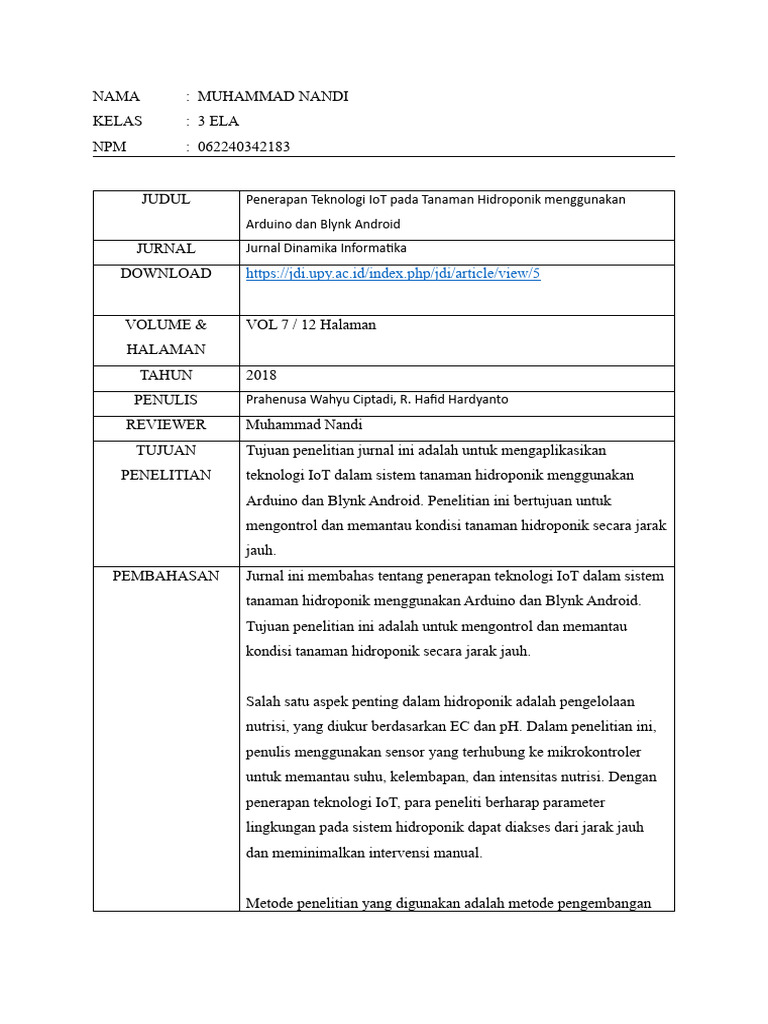 Resume Jurnal Nandi | PDF