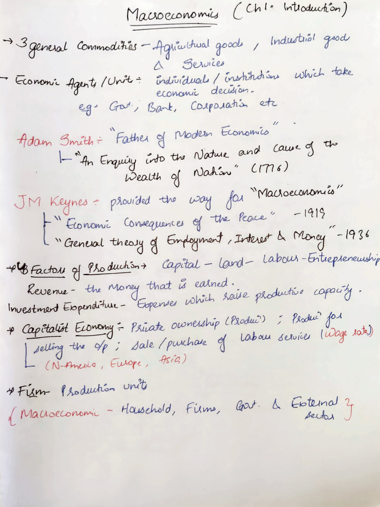 Macroeconomics Notes | PDF