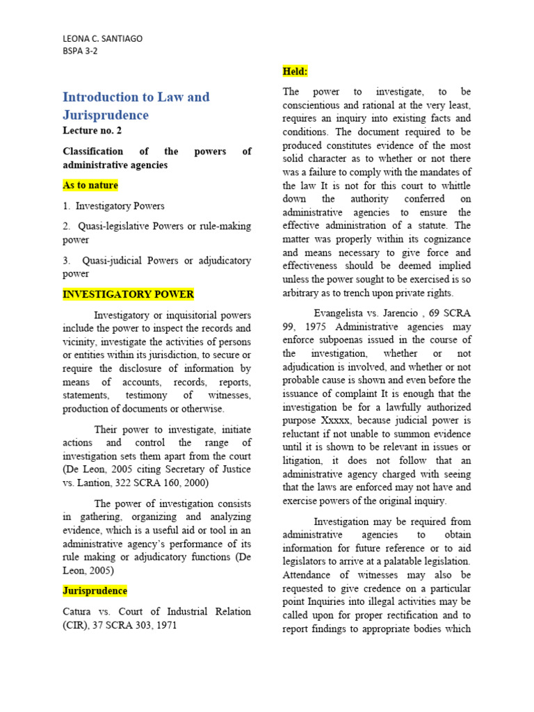 Introduction To Law and Jurisprudence | PDF