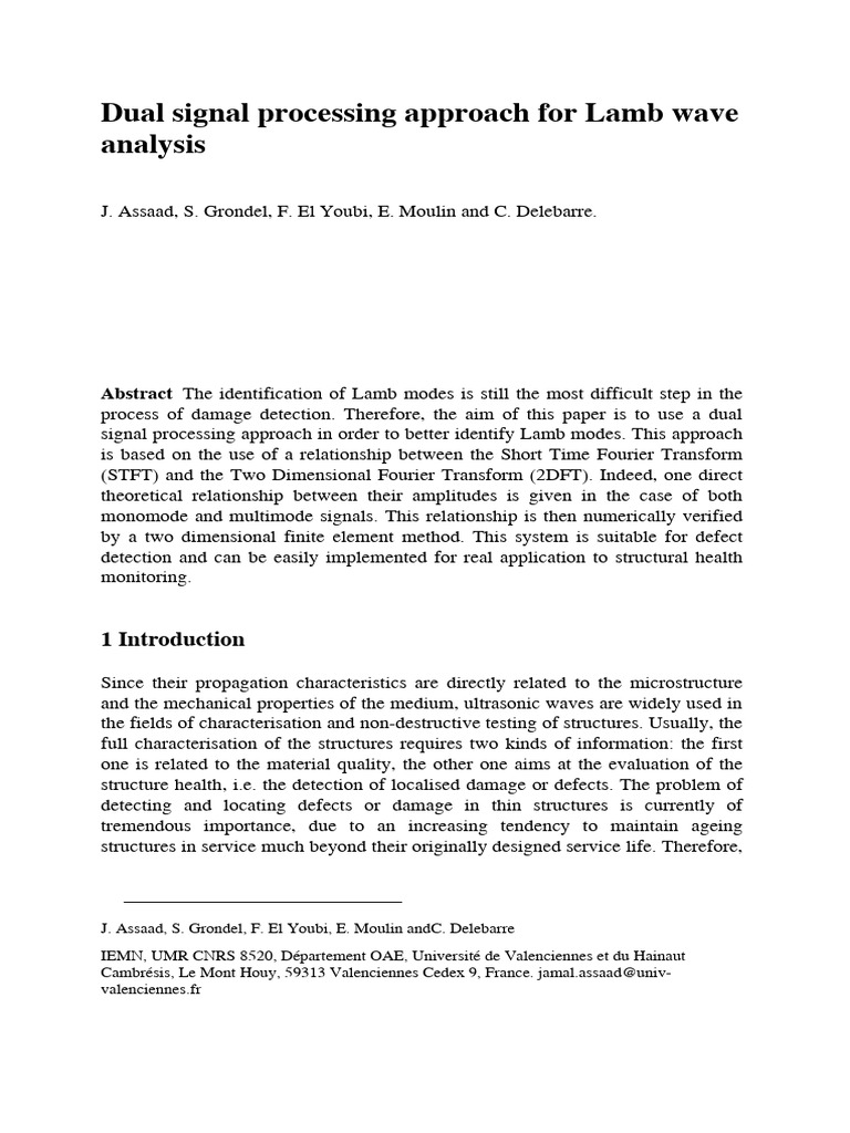 Dual Signal Processing | PDF