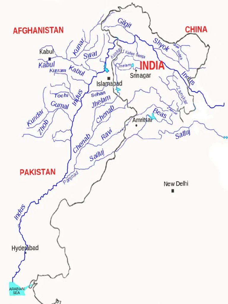 Major Tributaries of Indus River | PDF