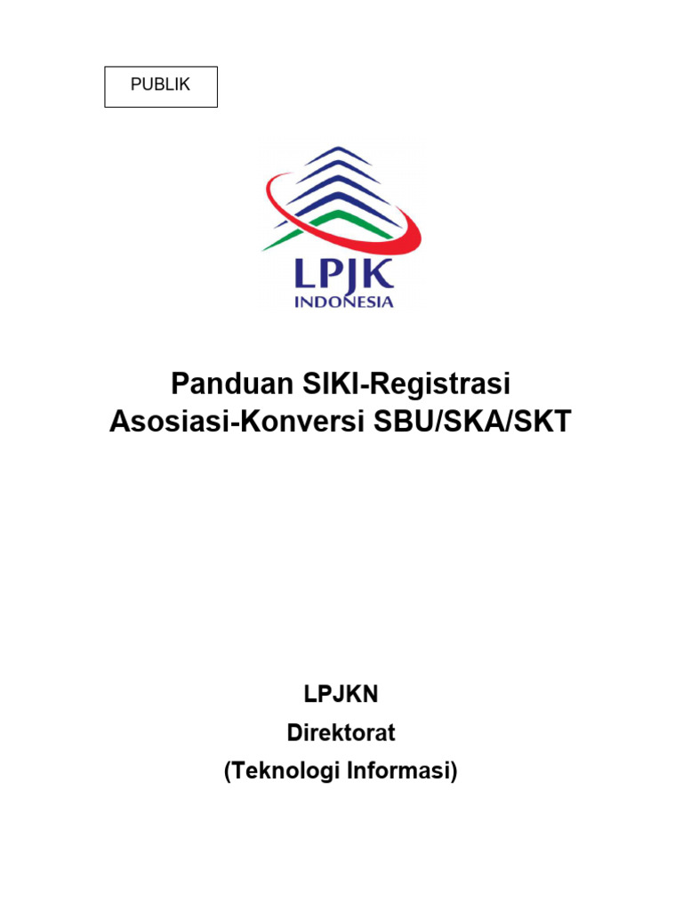 O06021-Panduan Siki-Registrasi Asosiasi-Konversi Sbu Ska-Skt-3.0 | PDF