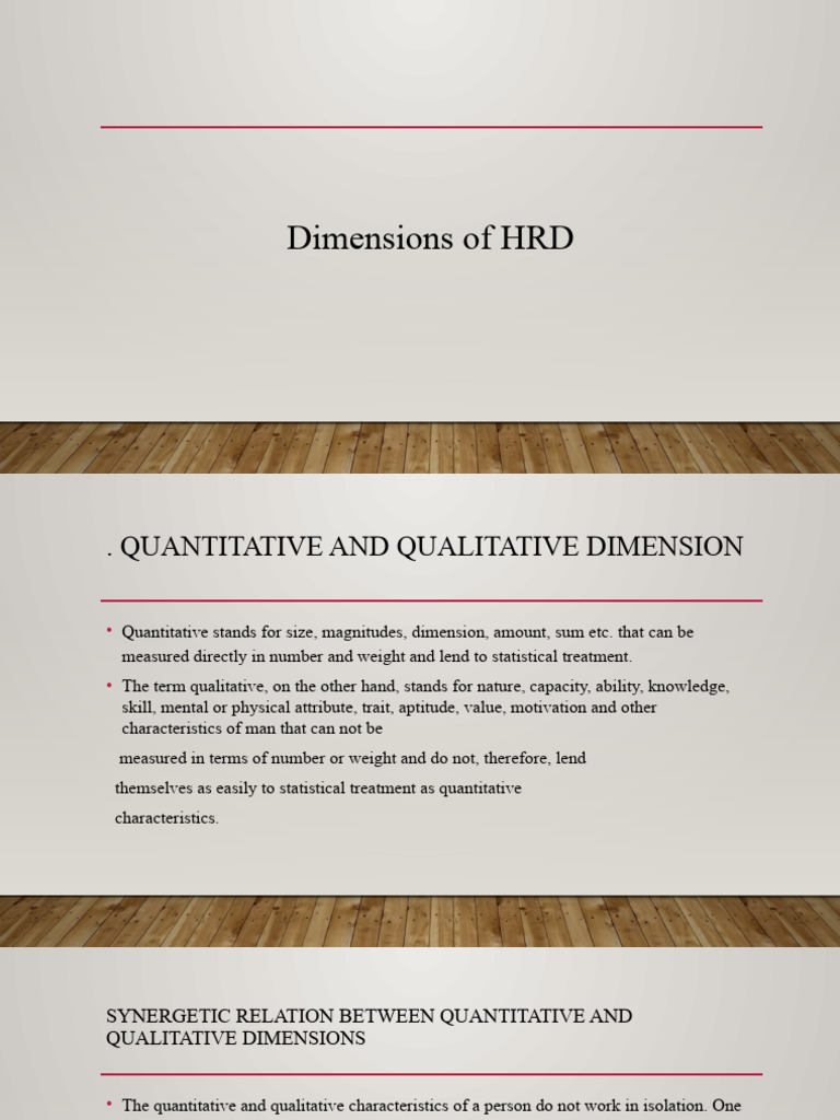 4.2 Dimension of HRD For Rural Development | PDF | Quantitative ...