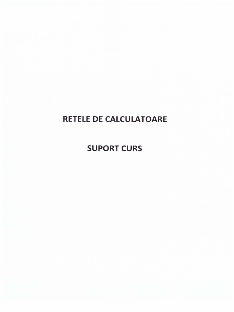 Retele de Calculatoare Cuprins-Combined | PDF