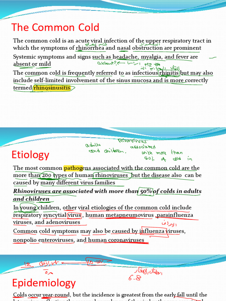 Common Cold | PDF | Common Cold | Cough