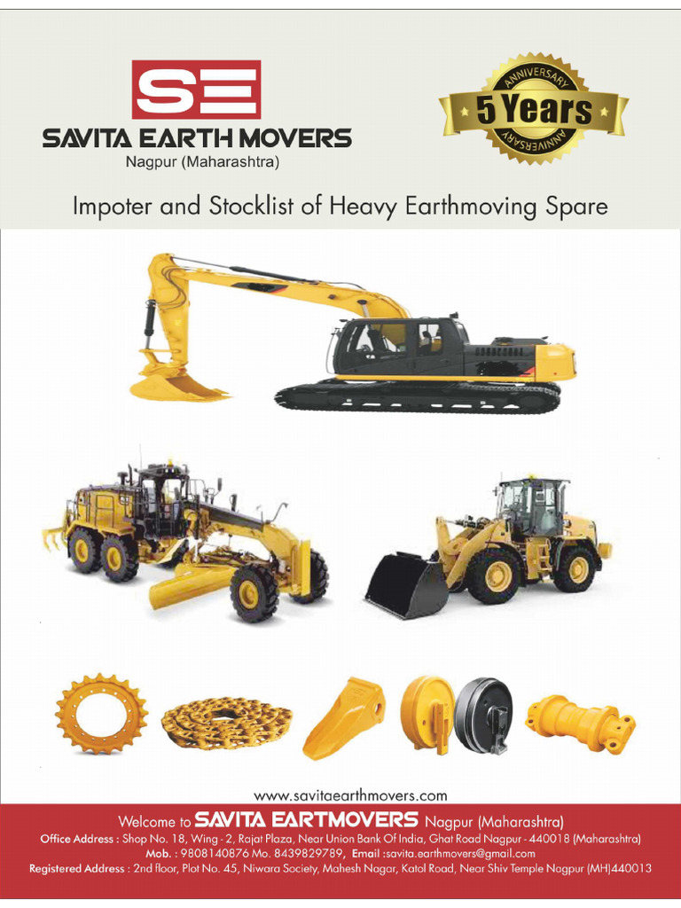 Savita Earthmovers BROSHURE - JULY-2023 | PDF