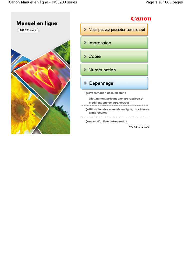 Notice CANON Imprimante | PDF Notice CANON Imprimante | PDF